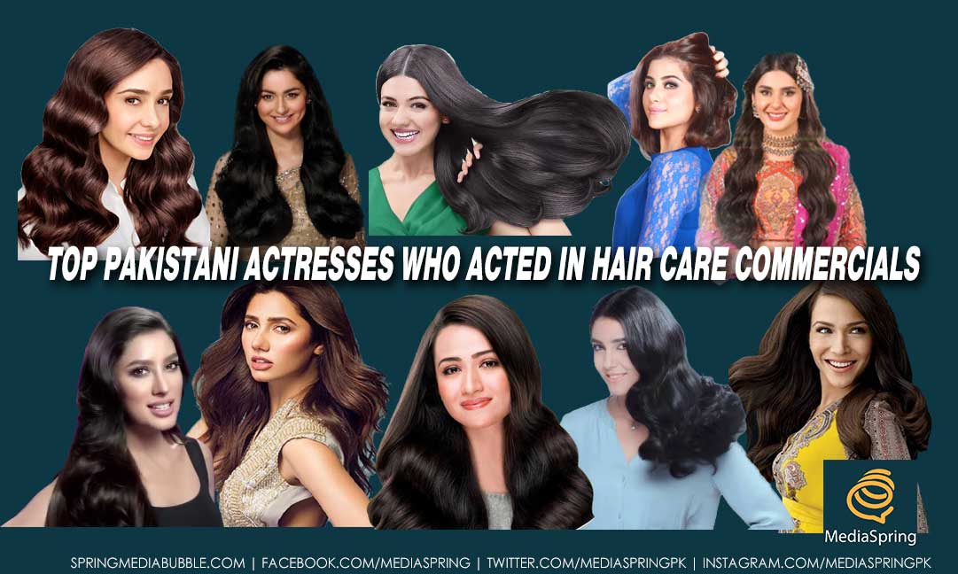 Top Pakistani Actresses Who Acted In Hair Care Product's TV Commercials ...