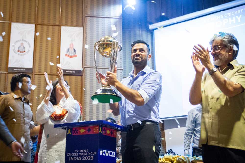 The Prestigious ICC Men's ODI World Cup 2023 Trophy Embarks on a Grand ...